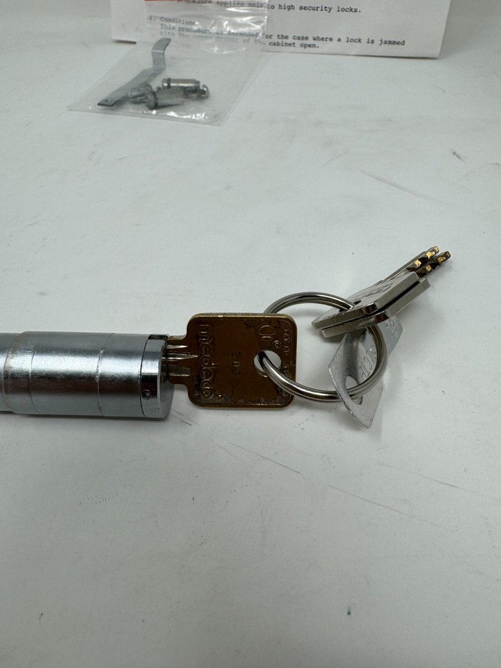 FIREKING REPLACEMENT LOCK MECHANISM, MEDECO FILE CABINET LOCK WITH 3 ...