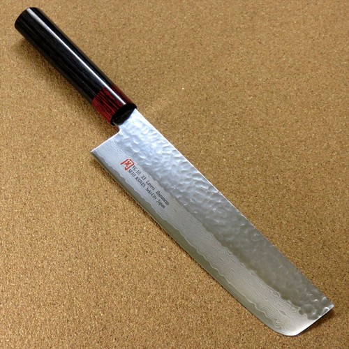Japanese SETO ISEYA-I Kitchen Vegetable Knife 7.1" Damascus Hammered ...