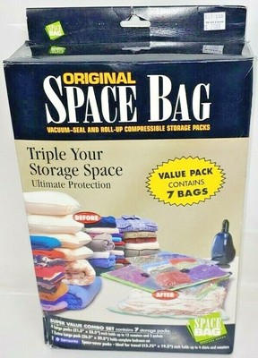 Original Space Bag Vacuum Seal And Roll up Compressible Storage Bags ...
