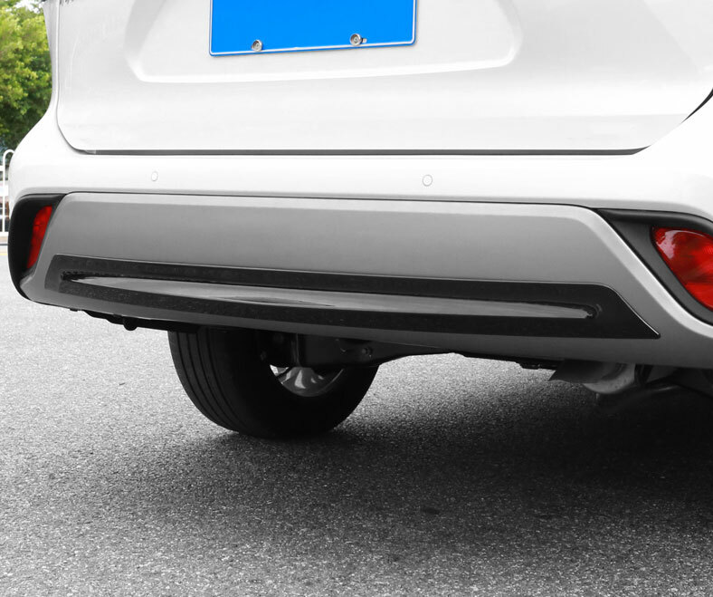 Glossy Black Rear Bumper Lip Trim Molding Cover For Toyota Highlander ...