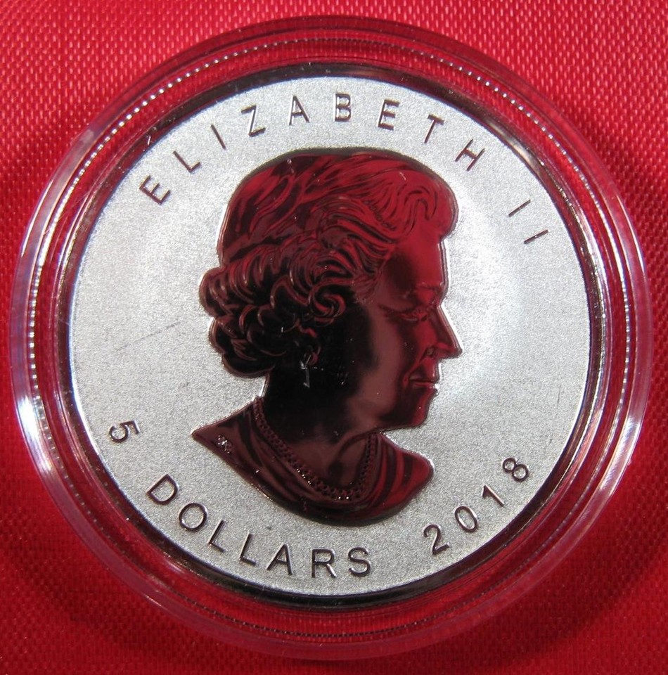 2018 Silver $5 Maple DOG Privy .9999 1 oz ~ Reverse Proof LOW 100,000 ...