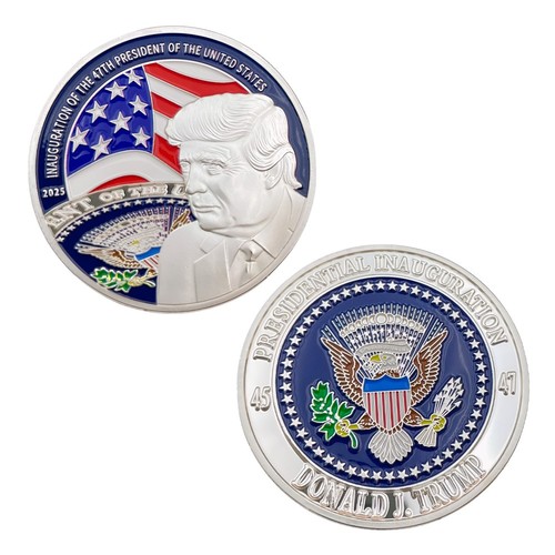 Donald Trump Presdential Inauguration Commemorative Coin with Eagle ...