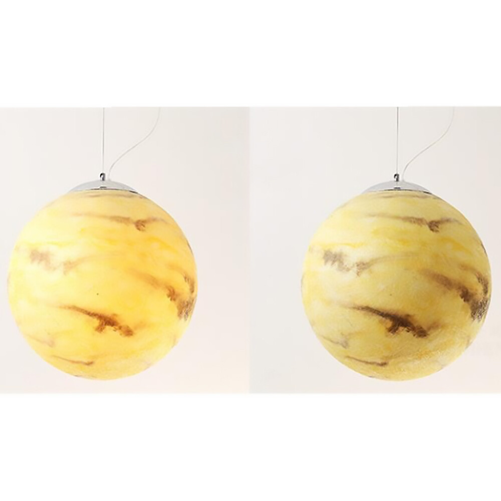 Acrylic Planet Pendant Lamp Bedroom LED Iron Light Globe Ceiling ...