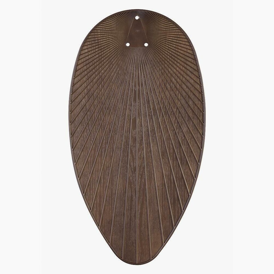 52" Large Room Bronze White Swirled Marble Bowl LED Ceiling Fan Palm ...