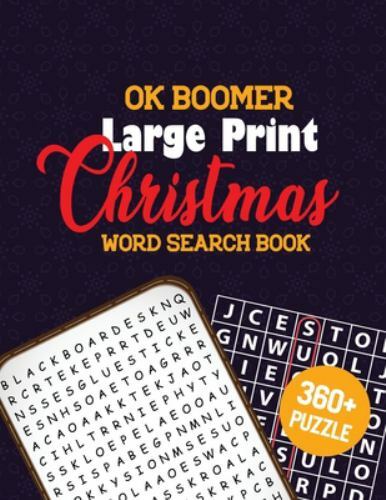 OK Boomer Large Print Christmas Word Search Book: Unique Large-Print ...