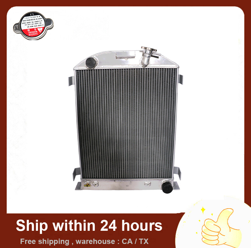 3ROWS Full Aluminum Radiator For 1928-1931 Ford Model A Chevy Engine ...