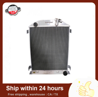 3ROWS Full Aluminum Radiator For 1928-1931 Ford Model A Chevy Engine ...