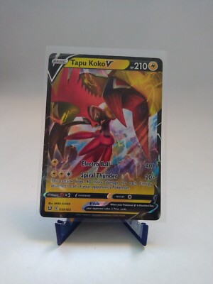 Tapu Koko V 050/163 + Tapu Koko VMAX 051/163 2 Card Ultra Rare Pokémon ...