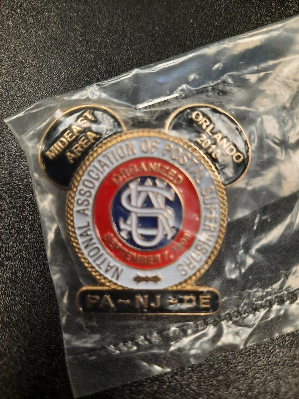 NAPS USPS ORLANDO MIDEAST AREA MICKEY MOUSE PIN ***RARE*** NEW IN ...