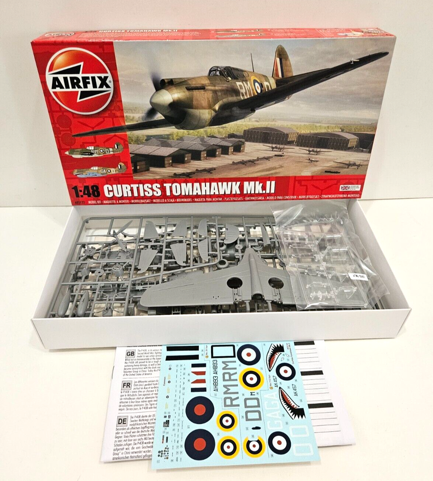 1/48 AIRFIX CURTISS TOMAHAWK MK.II #A05133 NEW WWII AIRPLANE MODEL KIT ...