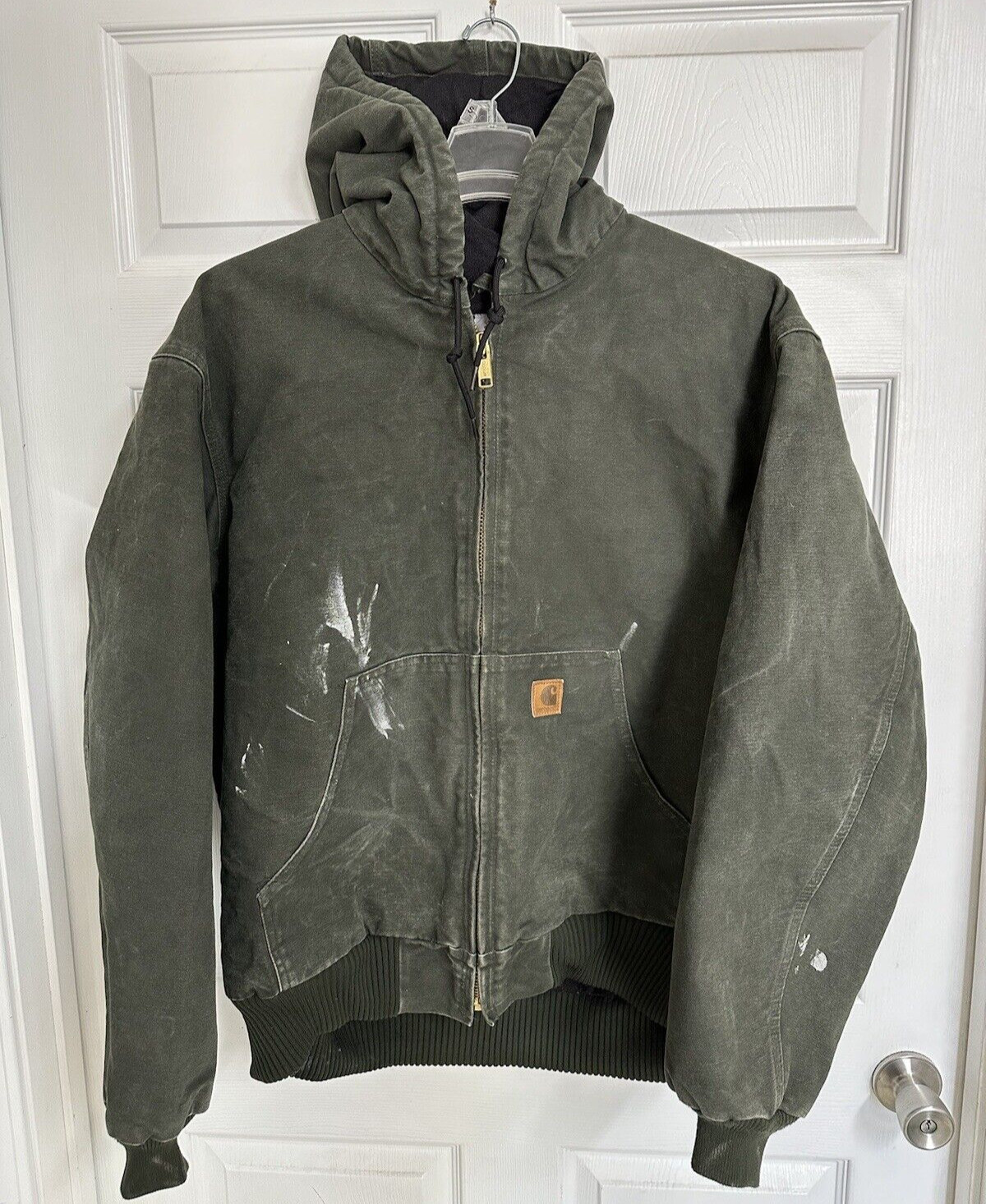 Carhartt J130 MOS Moss Green Hooded Jacket Workwear M… - Gem