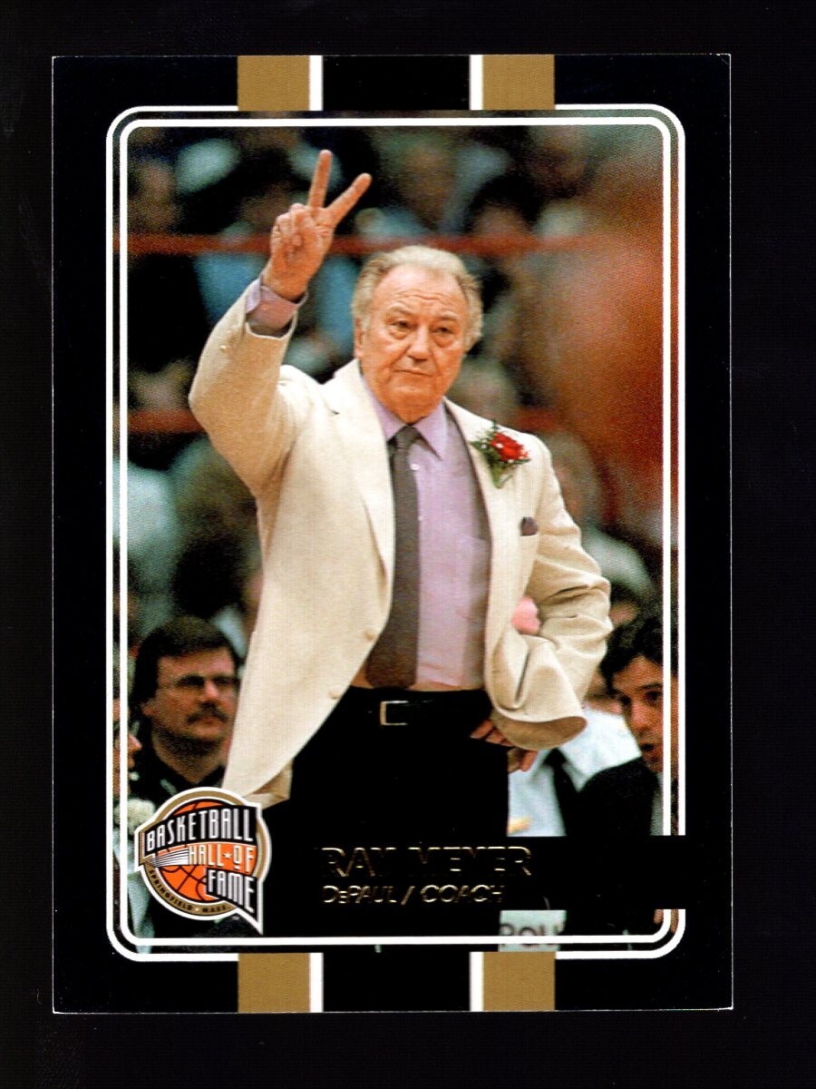 2009-10 PANINI BASKETBALL HALL OF FAME BLACK BORDER #113 RAY MEYER 71/ ...