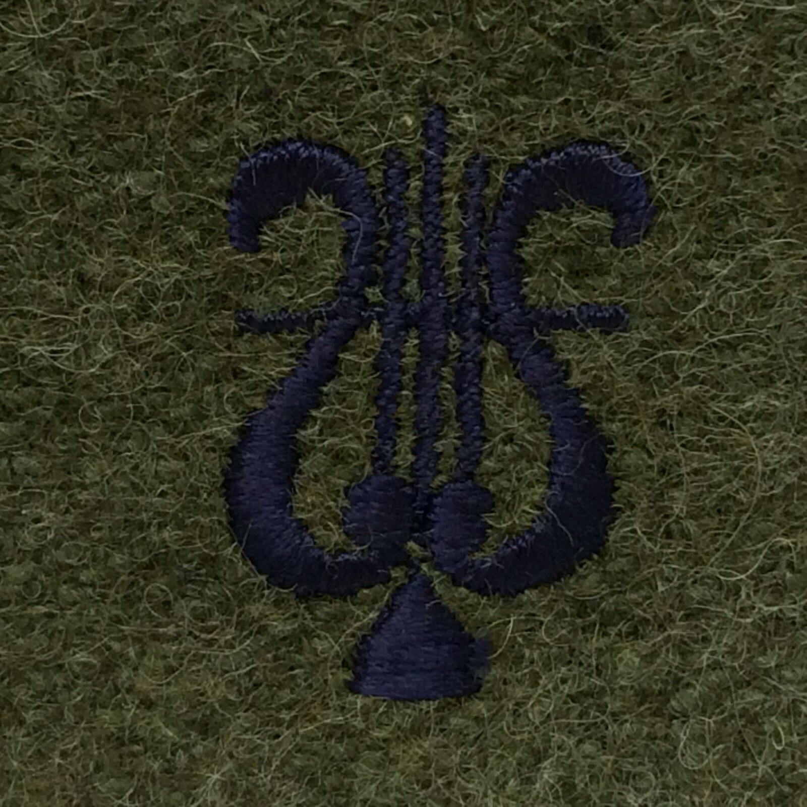 Military Patch Badge PFC Musician Coastal Artillery Corps Army Blue Emb ...