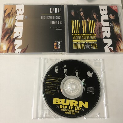 BURN – Rip It Up CD EP 3-tracks (1994, Formula One Records) HARD ROCK ...