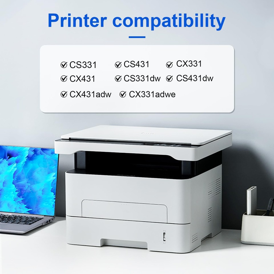 20N10Y0 Toner Cartridges Compatible for Lexmark CS331 CS431 CX331 CX431 ...