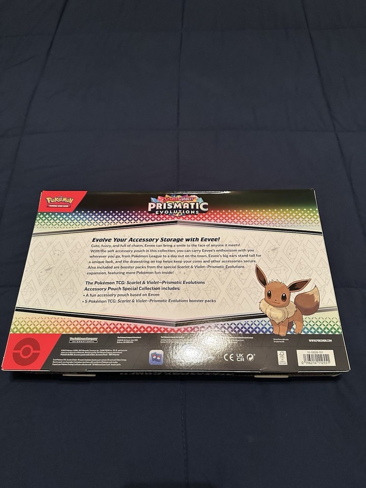 Pokemon Prismatic Evolutions Accessory Pouch Special Collection | eBay