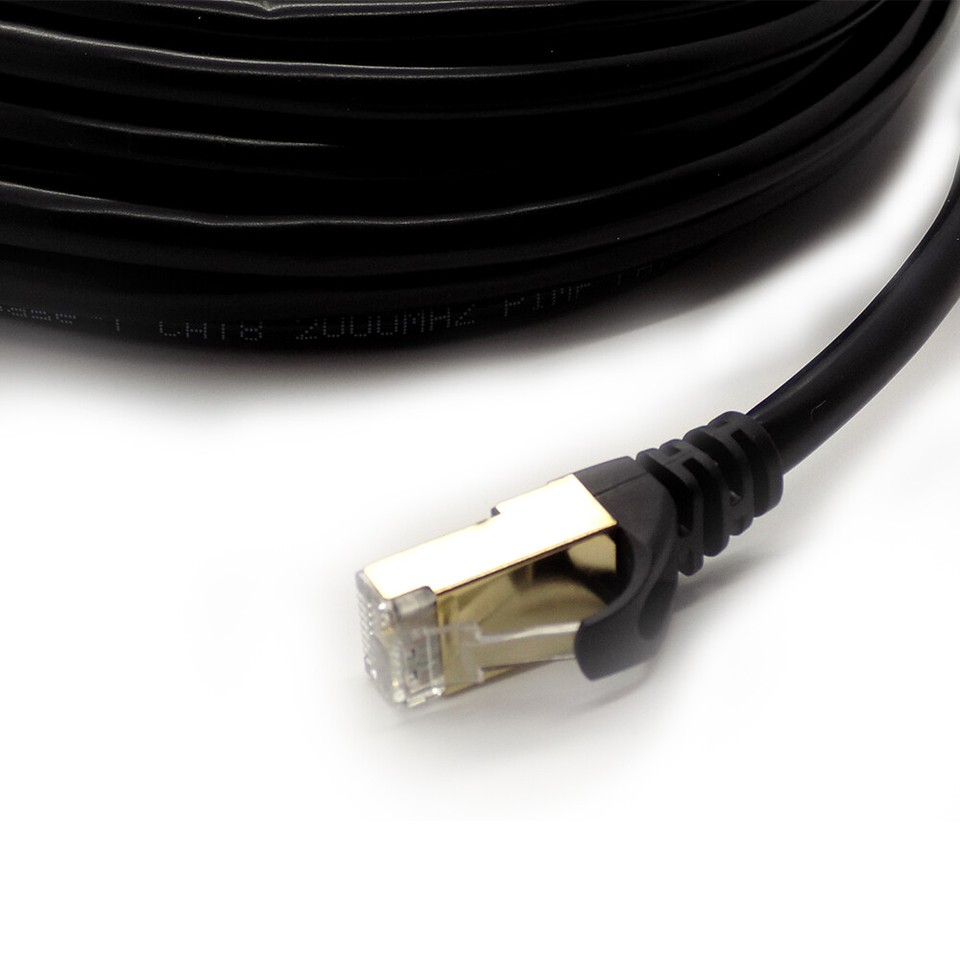 Ethernet Cable RJ45 Cat8 40GBPS Network Gold Super Fast LAN Lead SSTP ...