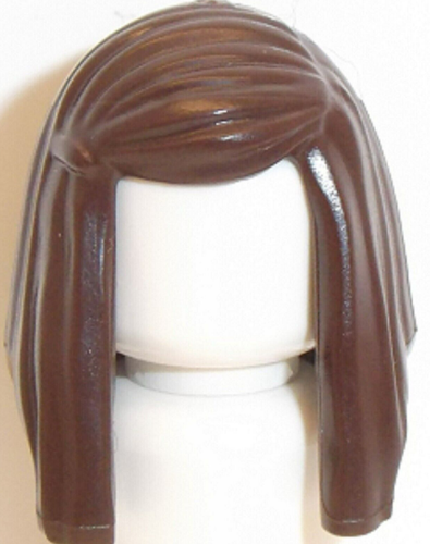 Lego Hair Wig For Female Girl Minifigure Long Straight Dark Brown | eBay UK
