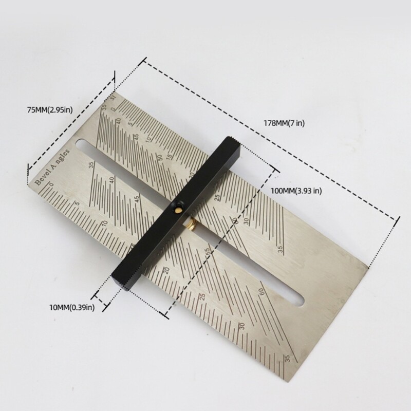 Angles Finder Goniometer 0-180 Degree Angles Finder Measuring Ruler ...