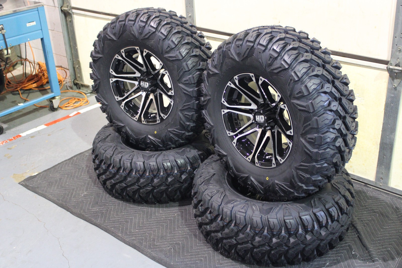 RZR 900 XC 28" QBT 846 8 Ply RADIAL ATV TIRE 14" STI HD3 M WHEEL KIT ...