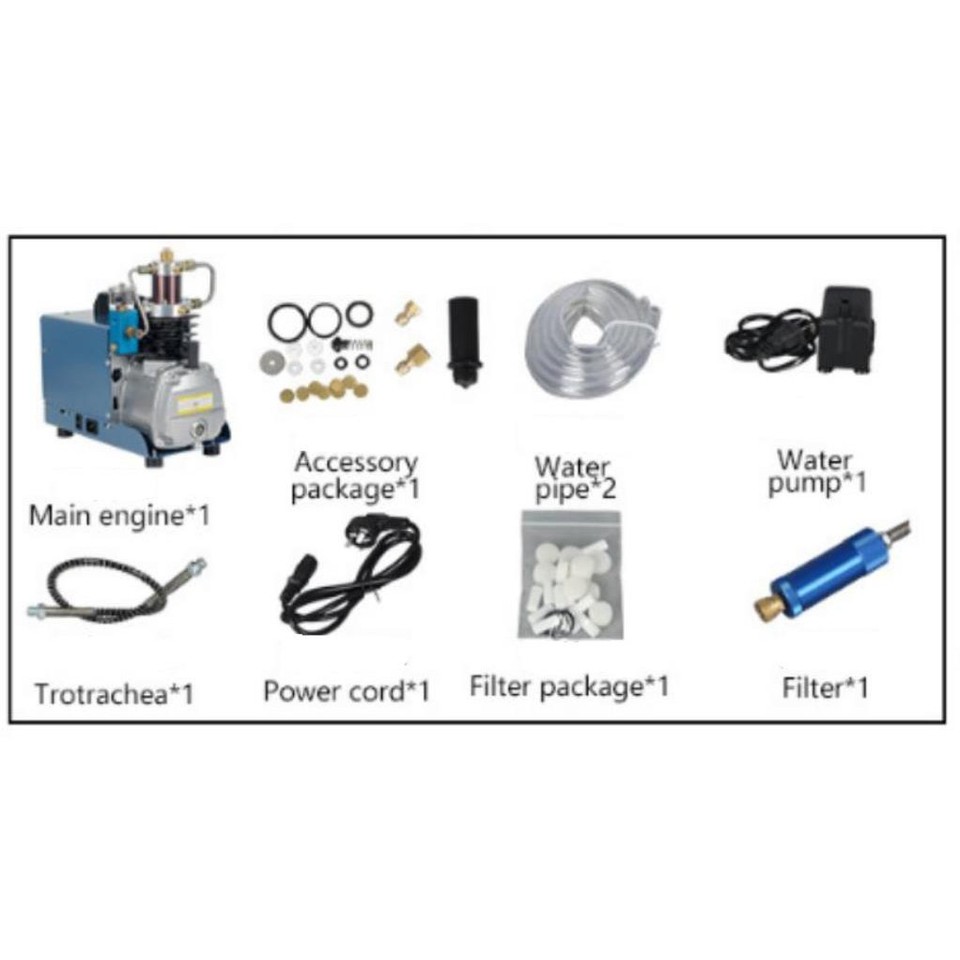 High Pressure Electric Air Pump PCP Air Compressor Pump 4500psi 300bar ...