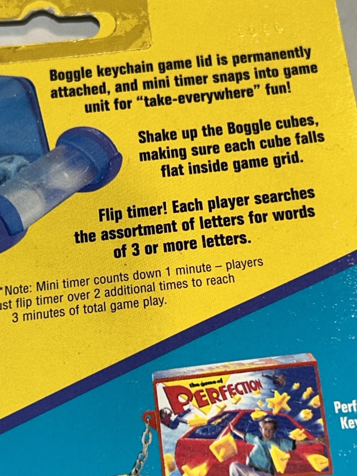 NOS Boggle Keychain Mini Game by Basic Fun 2000 SEALED | Box Has Some ...