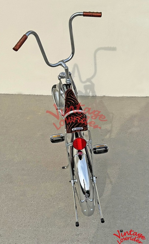 16" LOWRIDER BIKE CHROME/BROWN METALLIC FRAME 144 SPOKE RIMS & LOWRIDER ...