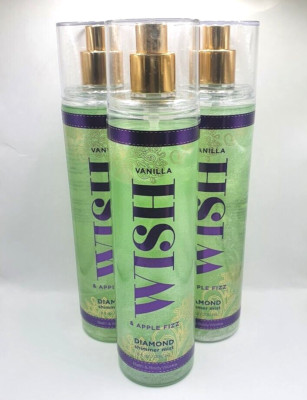 BATH AND BODY WORKS VANILLA WISH & APPLE FIZZ BODY MIST 8 FL OZ (SET OF ...