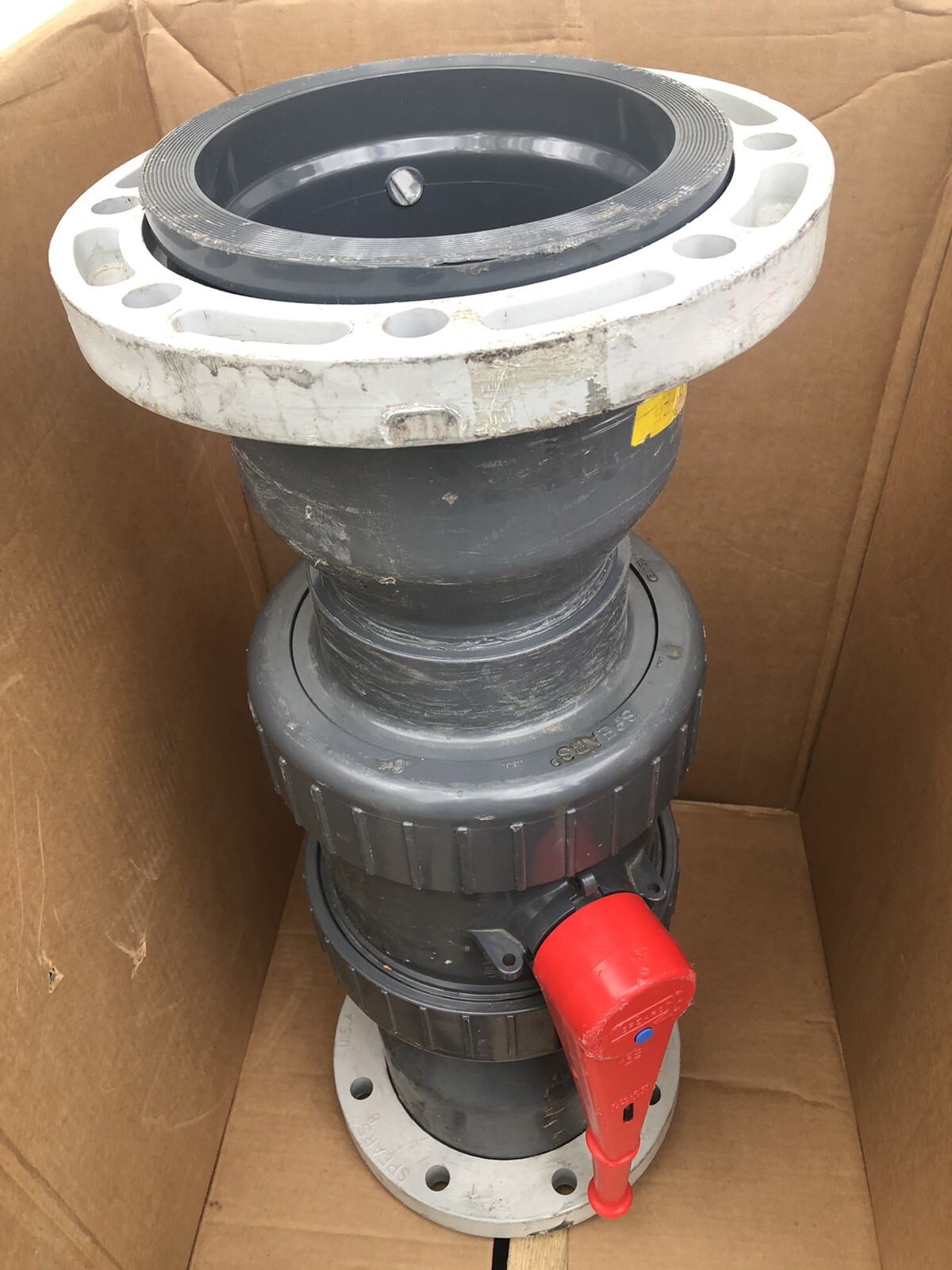 SPEAR 1823-080 6" 150PSI WATER 73.F NSF,61-G F1970 BALL VALVE FLANGED ...