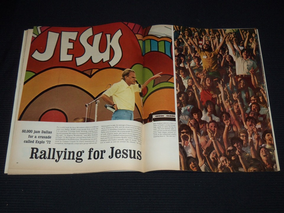 1972 JUNE 30 LIFE MAGAZINE - RALLYING FOR JESUS EXPO '72 DALLAS ...