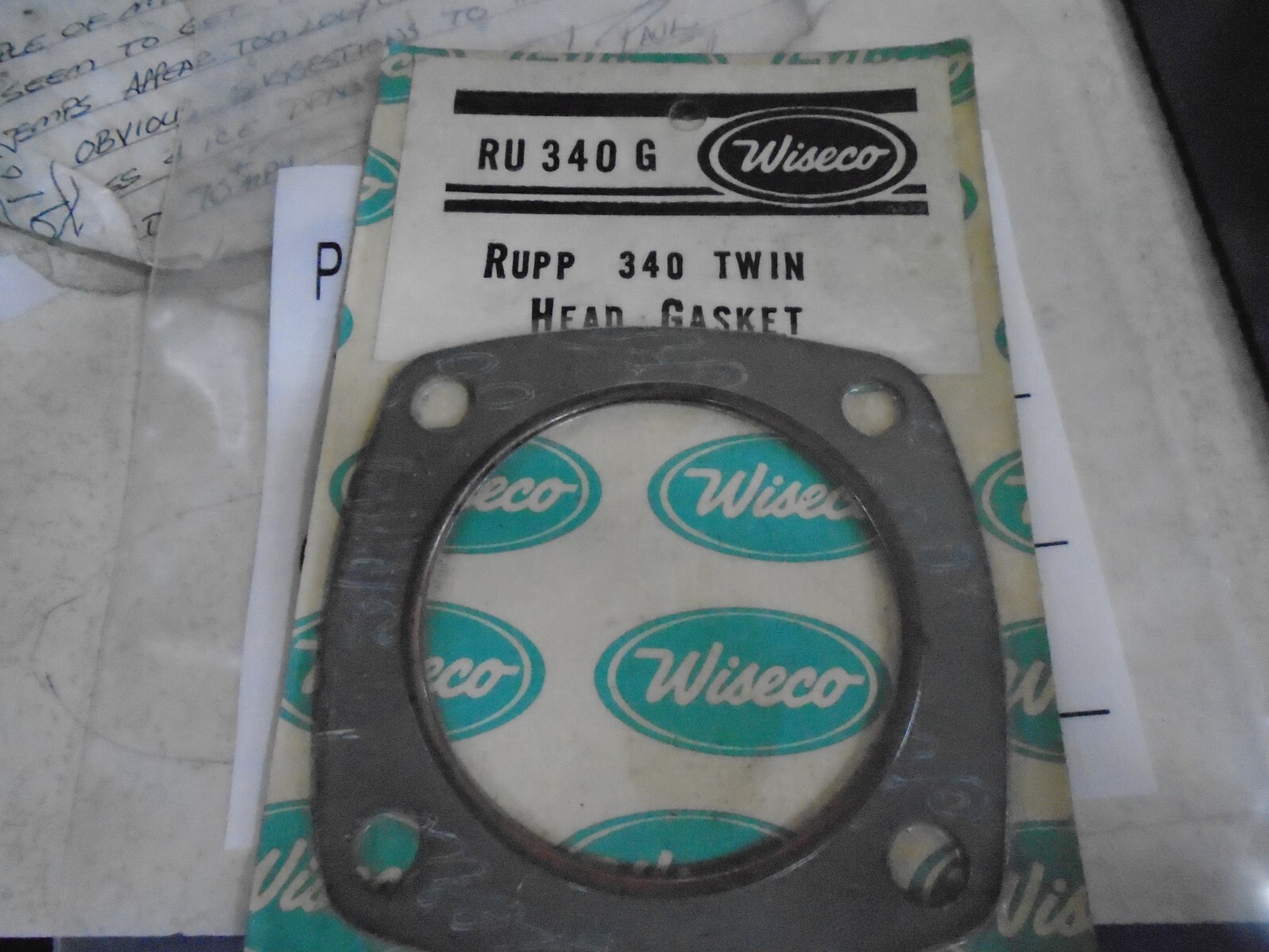 RUPP 340 TWIN SNOWMOBILE ENGINE SINGLE HEAD GASKET WISECO BRAND RU340G ...
