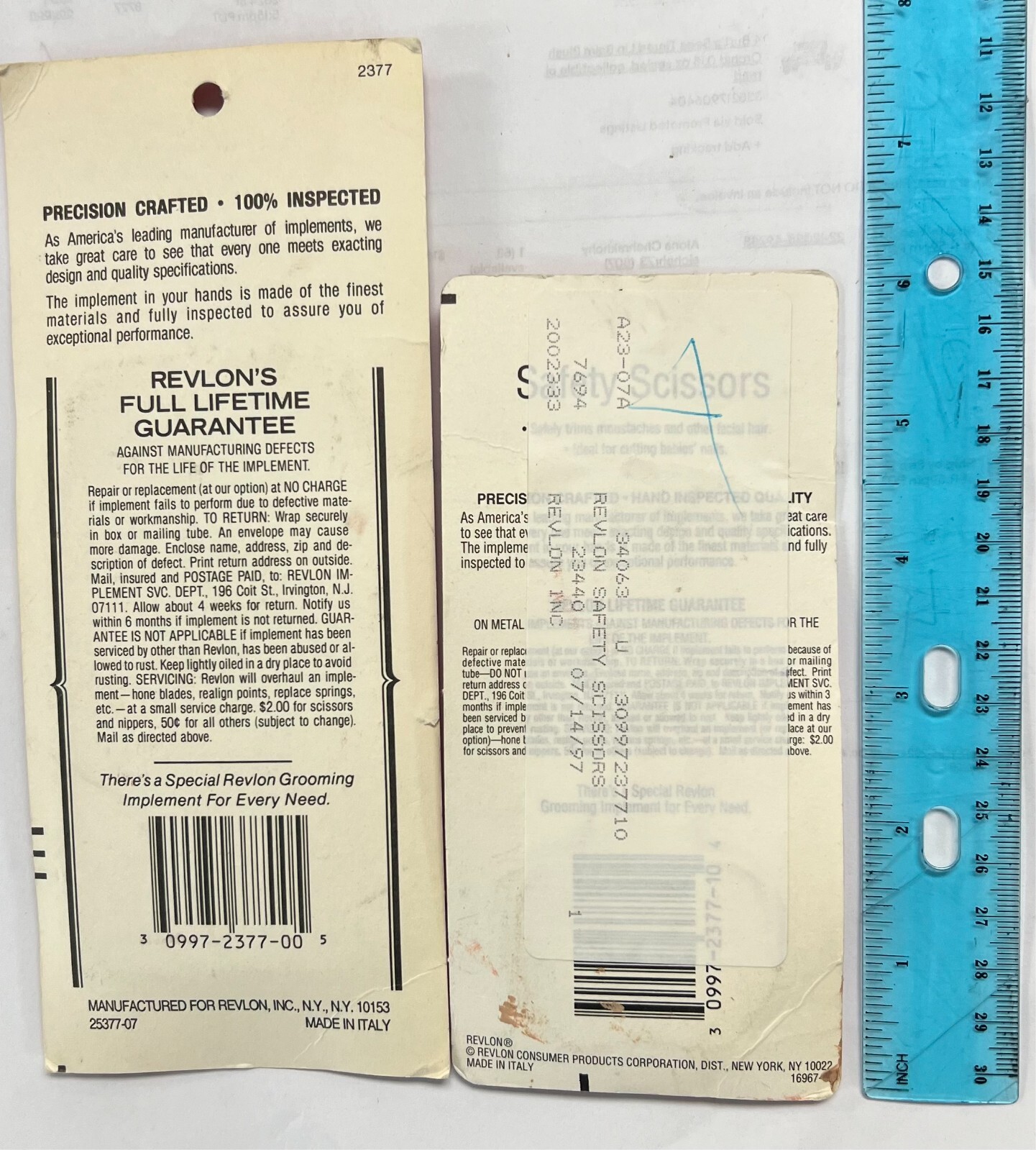 2 Scissors Revlon Safety Scissors 2377, 2377-82 or 2377-97 Vintage 90s ...