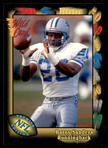 1991 Wild Card Barry Sanders (A) Detroit Lions #89 | eBay