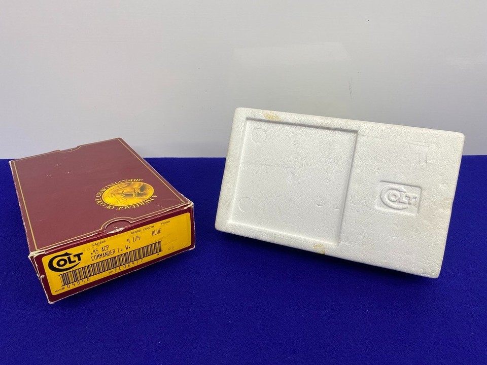 Vintage Colt .45 ACP Commander L.W. Genuine Factory Original Box Model ...