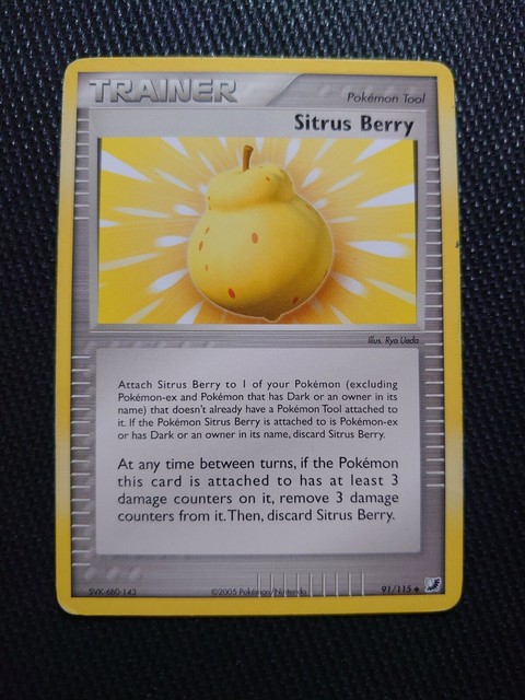 Pokémon TCG Sitrus Berry EX Unseen Forces 91/115 Regular Uncommon for ...