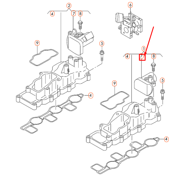 059129086M intake manifold for AUDI A8 A2C53308513 242156 for sale ...