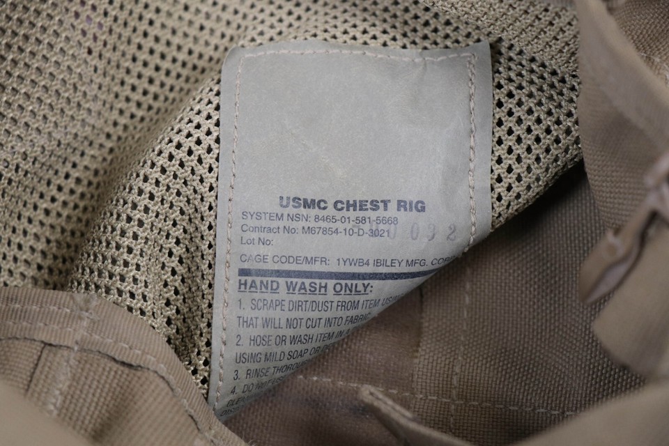 USMC Marine Corp Chest Rig Coyote Tan Tactical Assault Panel TAP Vest ...