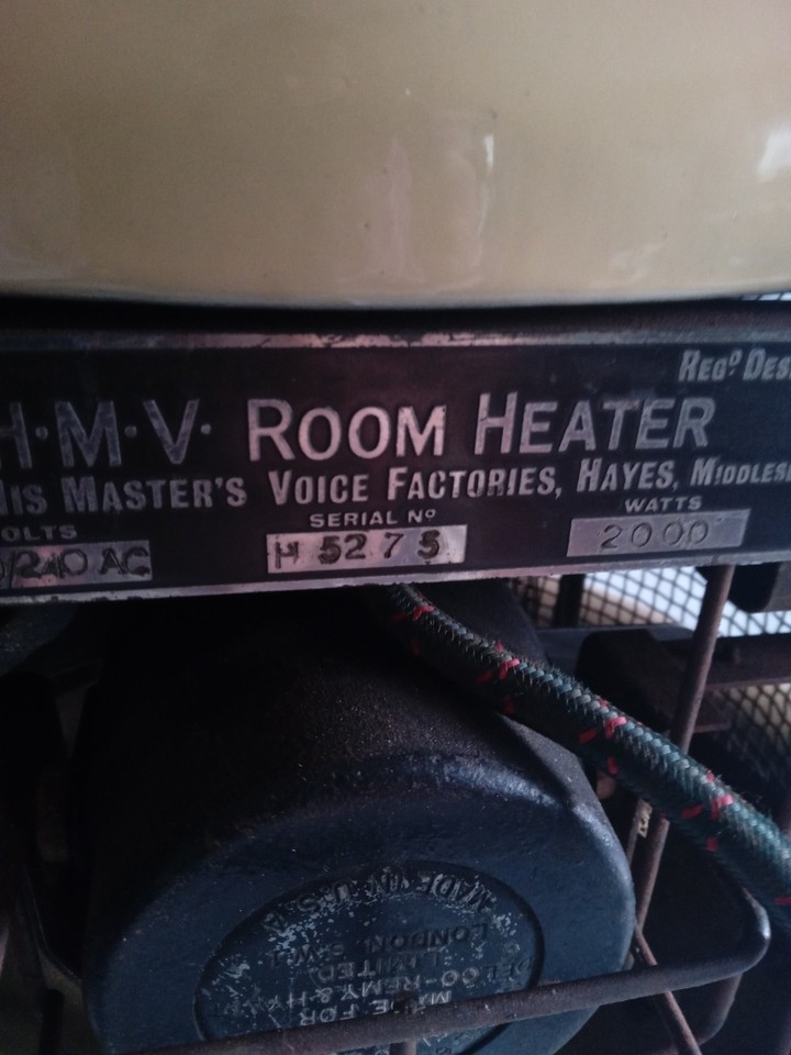 Antique Enamel industrial design HMV Beehive Room Heater by Christian ...