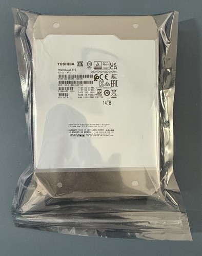 Toshiba 14TB SATA Hard Drive for Desktop Servers and NAS - Enterprise ...