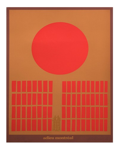 Modern Abstract Wall Art Poster - Adieu Montréal Design Fine Art Print ...