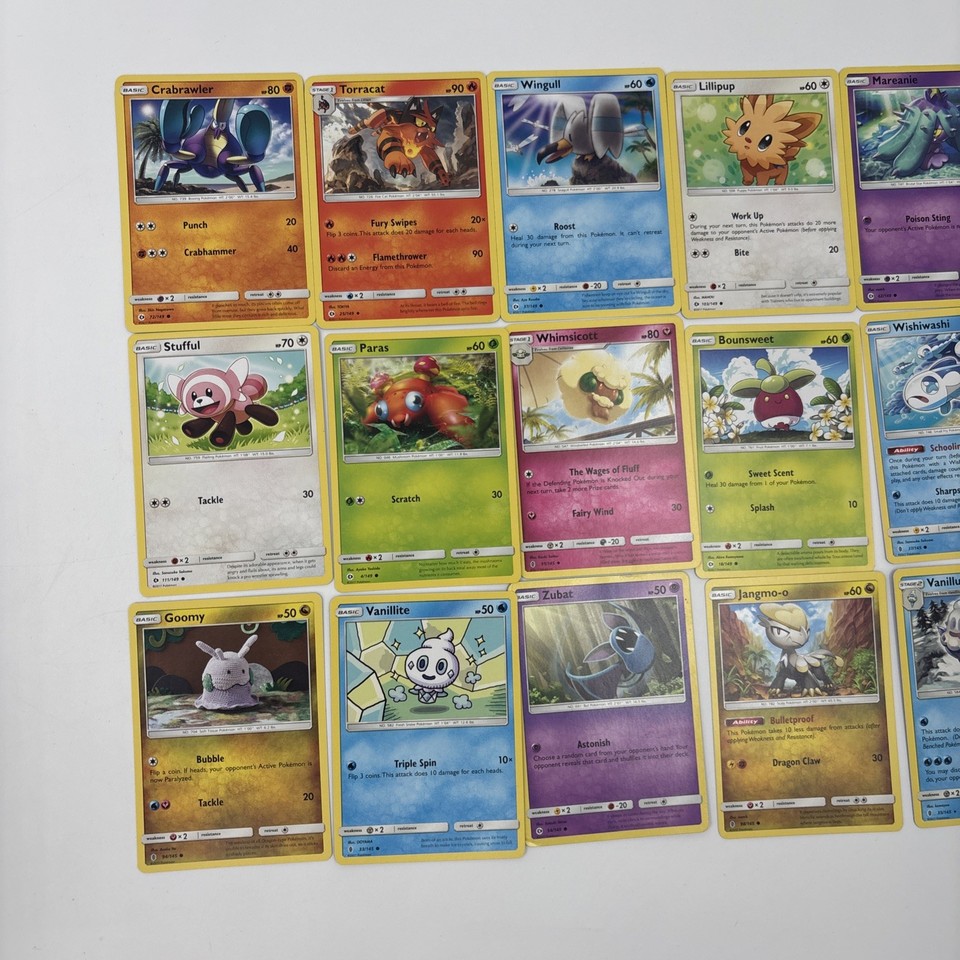 Pokemon Card Collection Lot of 15 Mixed Type, Build Your Collection ...