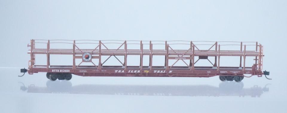NOS Athearn BTTX 913601 N Scale F89F Auto Rack Flat Train Car - 14393 ...