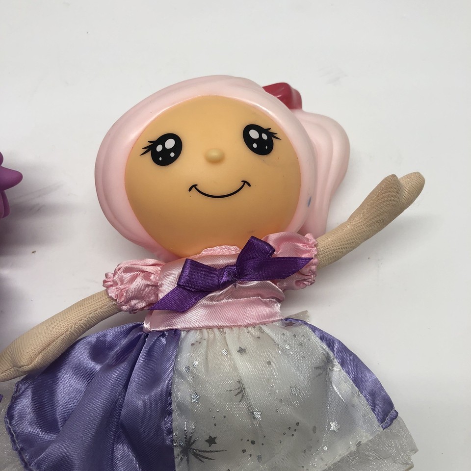 Lalaloopsy Style Polyfect Dolls Set of 2 Pink & Purple Plush Molded ...