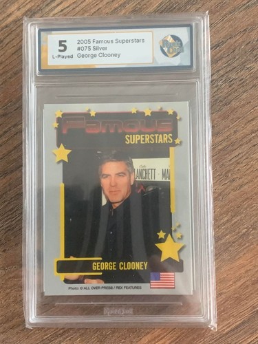 2005 Famous superstars George Clooney #75 Silver Graded 5 | eBay