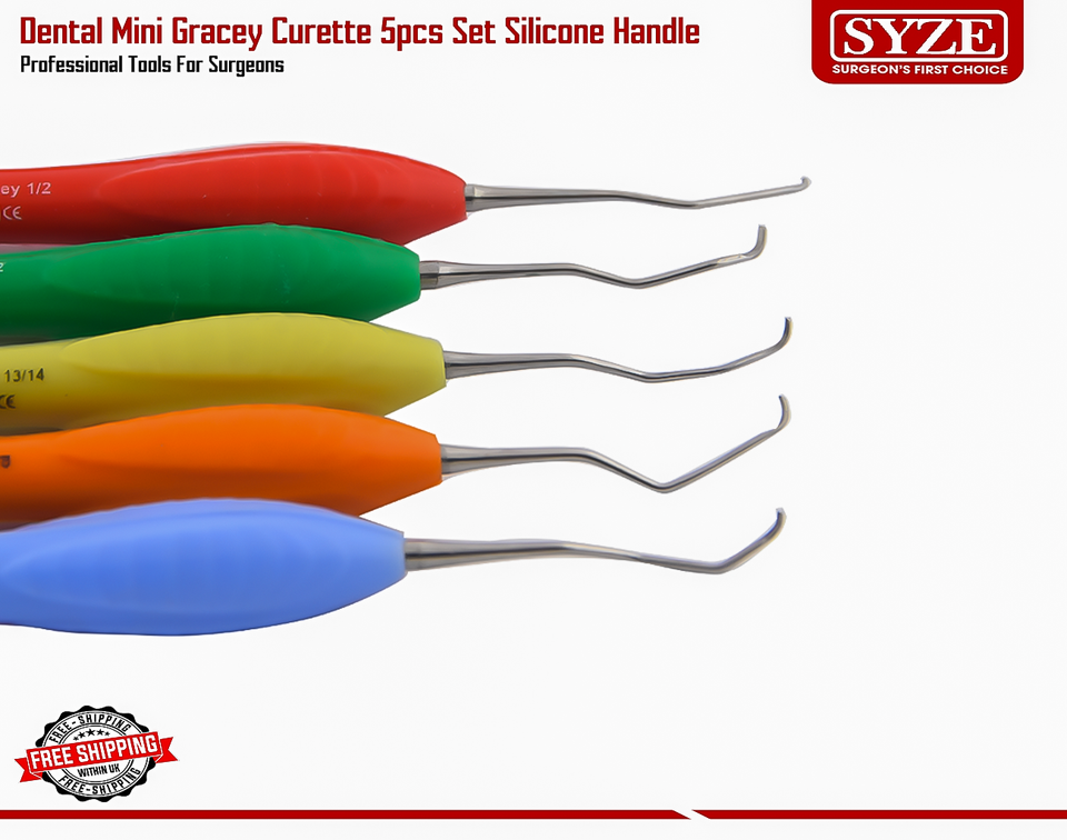 Gracey Curettes, Root Planning & Scaling Dental Periodontal Instrument ...