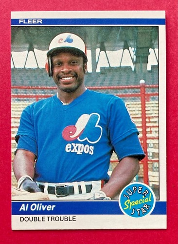 1984 Fleer 'Double Trouble' Al Oliver #632 Baseball Montreal Expos (7x ...