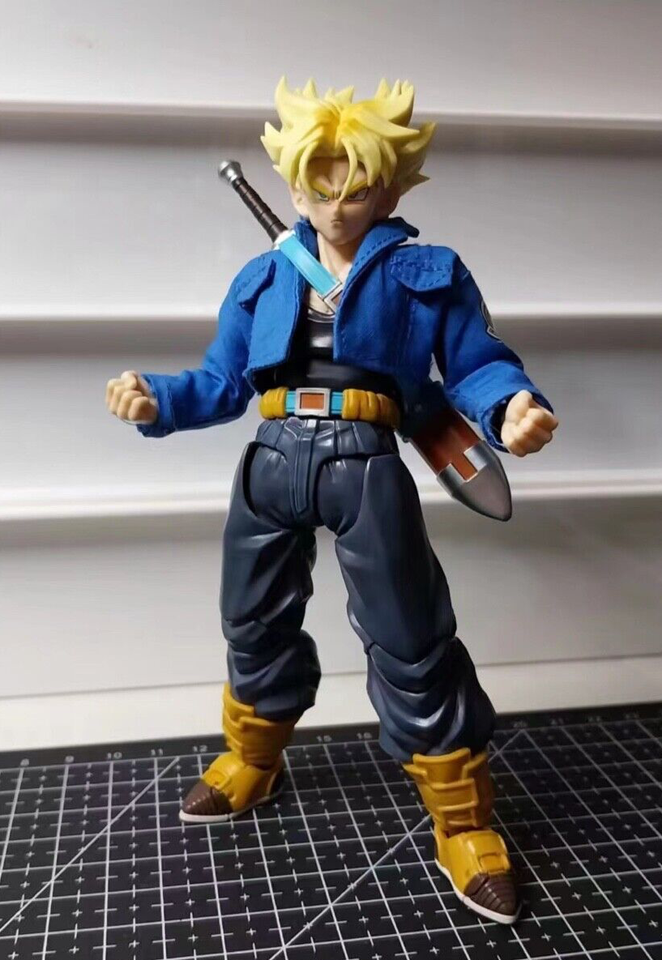 SU-JKT-TRK2: Blue Jacket for Bandai SHF Super Saiyan Trunks Boy from ...