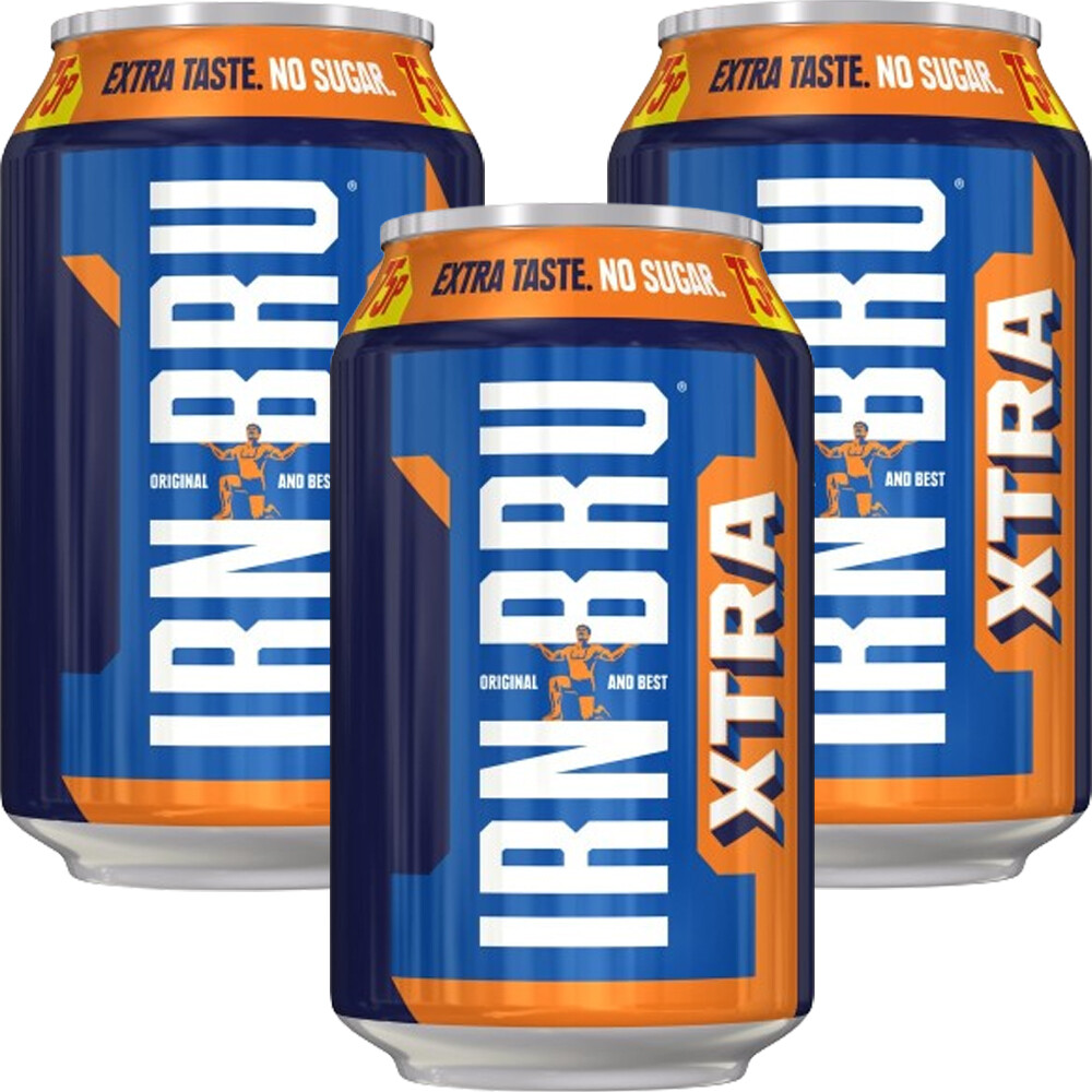 IRN-BRU Extra Taste No Sugar- Wild Berry Slush,Raspberry Ripple Soft ...