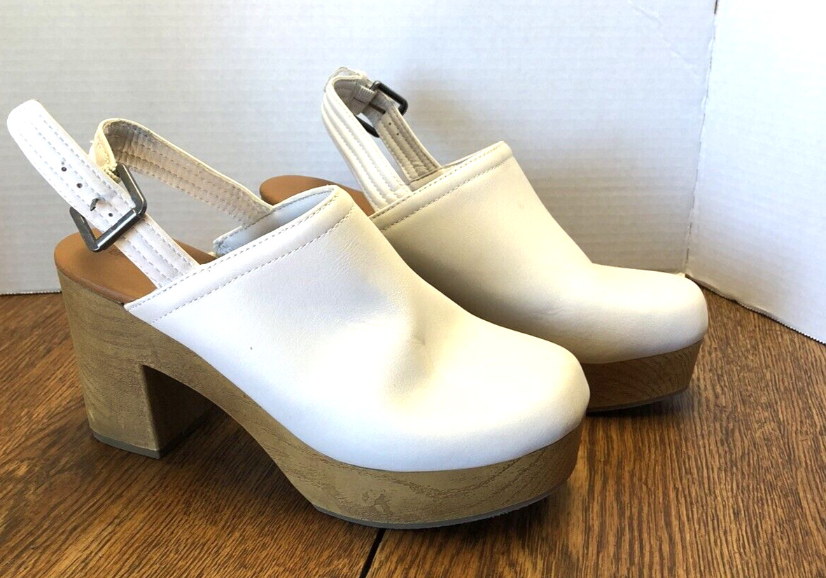 Platform Clog Heels White Universal Thread Watson Wom… - Gem