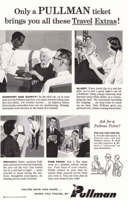 1957 Pullman: Only a PULLMAN Ticket Vintage Print Ad | eBay